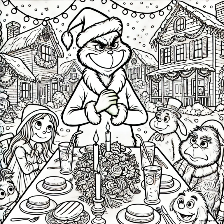 25 Grinch coloring pages: Free printables with fun themes and poses ...