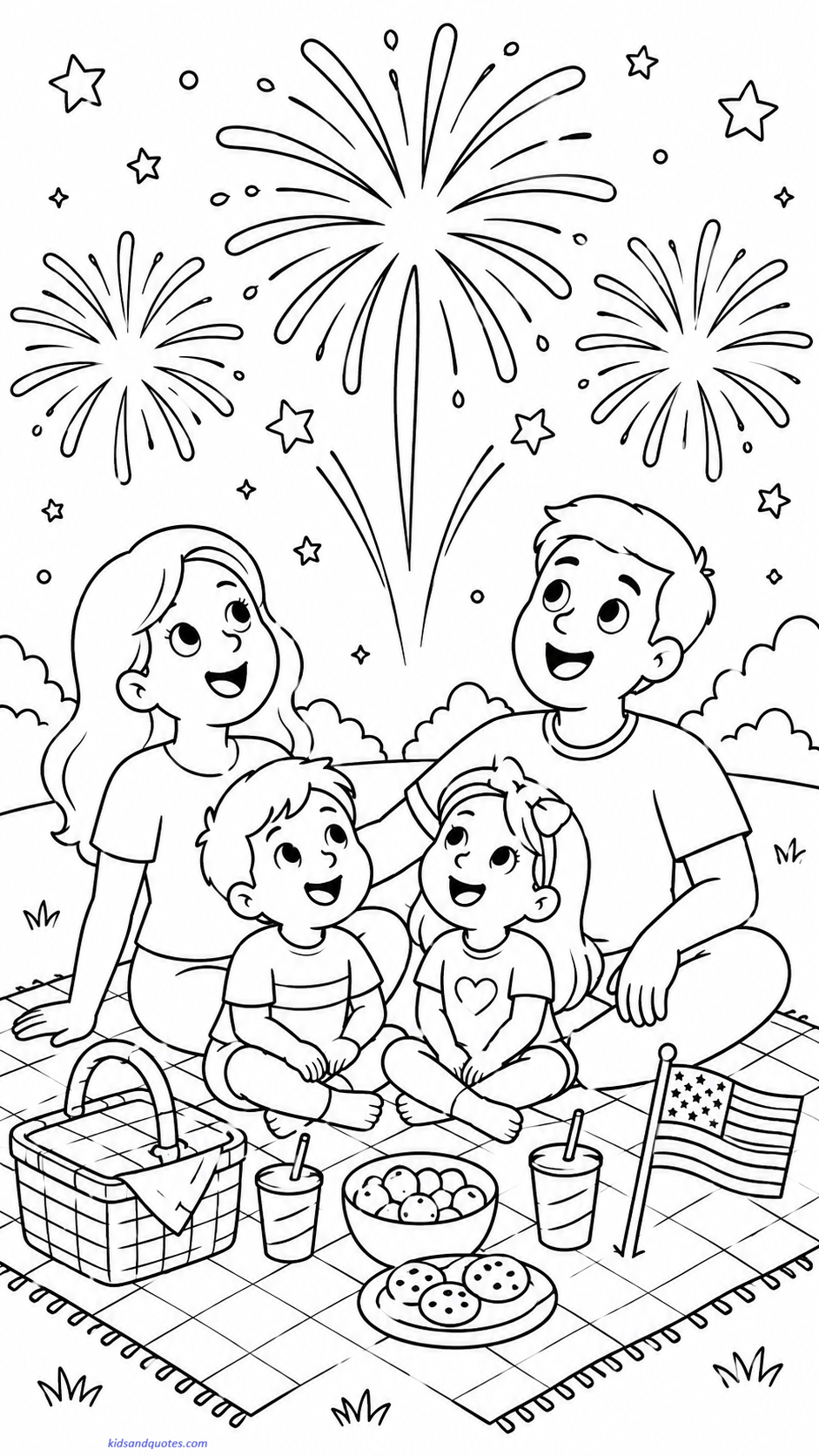 50+ Fun & Free Fourth of July Coloring Pages (a mix of patriotic themes ...
