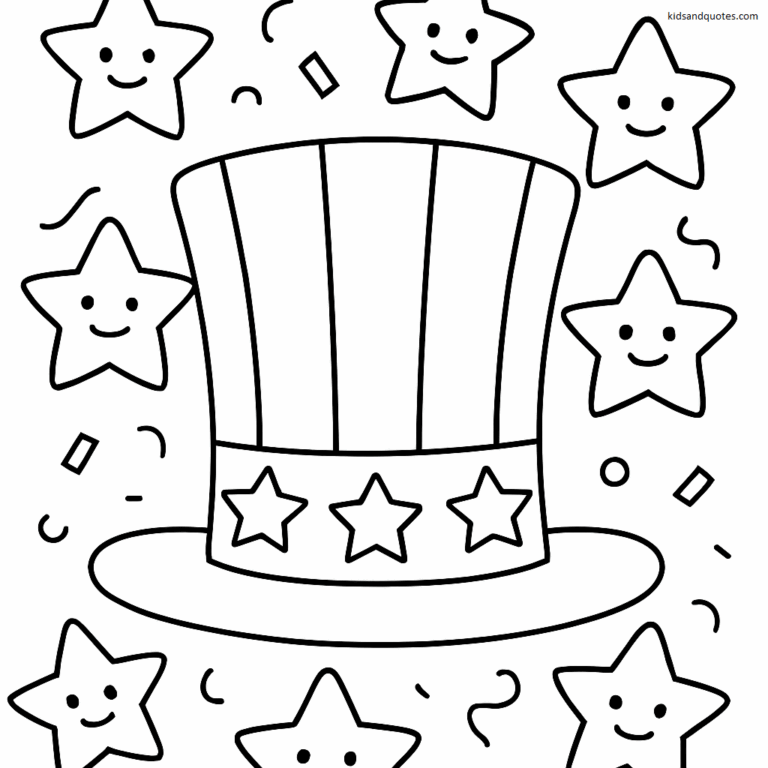 27 Fun & Free Fourth of July Coloring Pages (a mix of patriotic themes ...