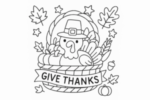 15 Cute & Easy Thanksgiving Coloring Pages (Totally Free Printables ...