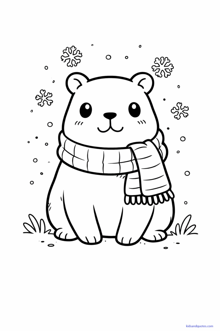 50+ Cute Capybara Coloring Pages: Meet the Internet's Chillest Animal ...