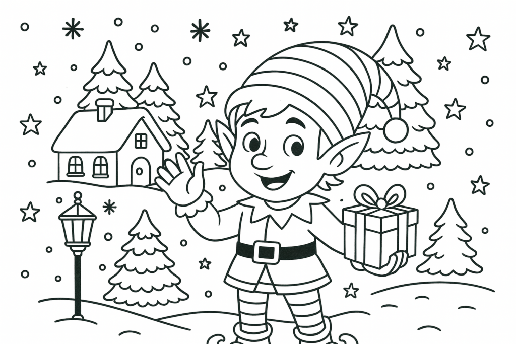 11 Elf on the Shelf Coloring Pages So Funny, Kids Will Be Laughing ...