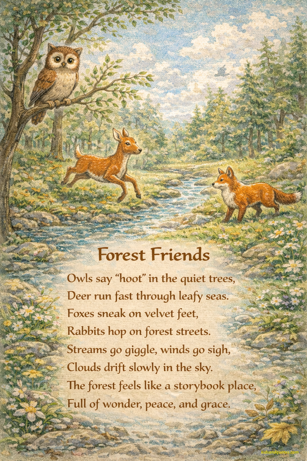 9 Easy Poems to Memorize 8-lines | Nature & Animals - Kids & Quotes ...