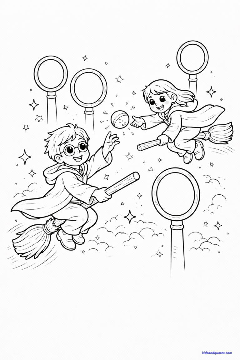 From Dragons to Broomsticks: 40 Harry Potter Coloring Pages that are ...