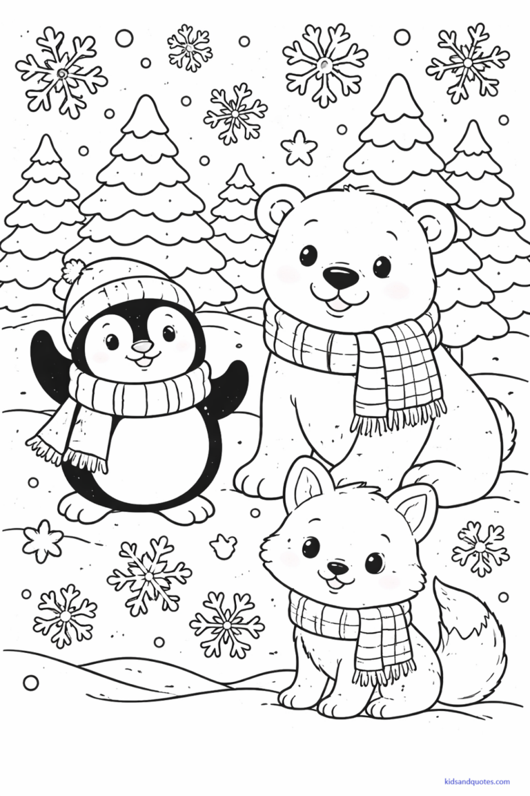 11 January Coloring Pages for Kids: Cozy, Screen-Free Fun for Long ...