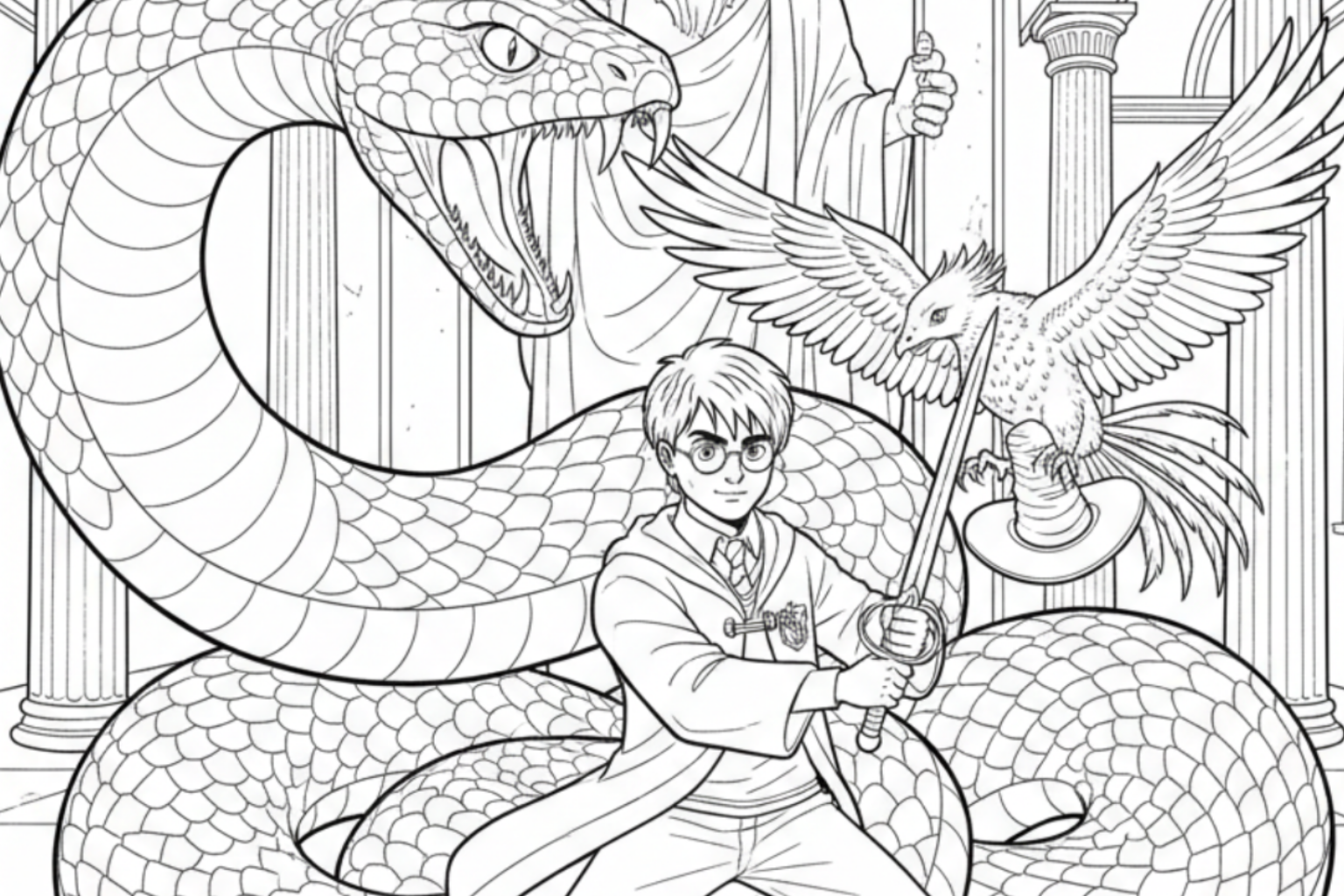 40 Harry Potter Coloring Pages that are Pure Magic (free printable PDFs ...