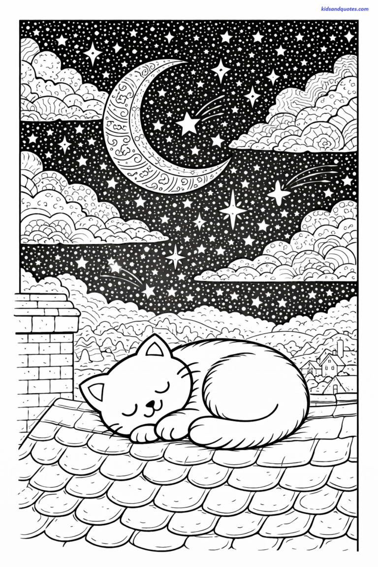 27 Cat Nap Coloring Pages That Instantly Calm Kids (Adults Love These ...