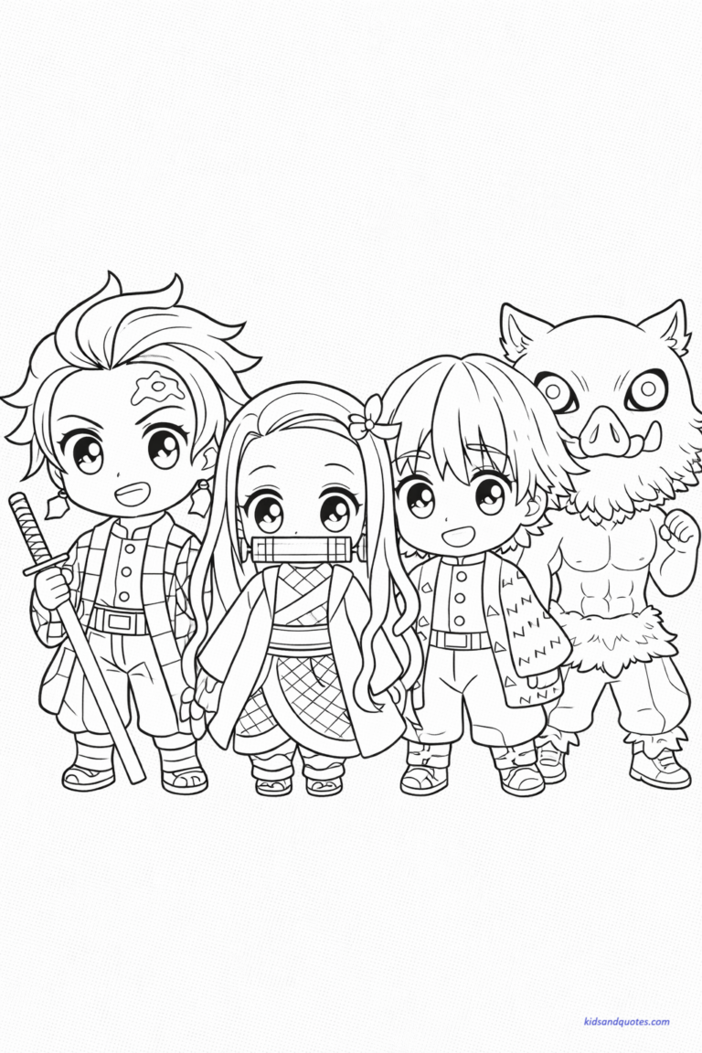 27 Demon Slayer Coloring Pages That Feel Like Scenes From the Anime ...