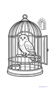 18 Harry Potter Coloring Pages Featuring Hedwig That Somehow Hold Kids ...
