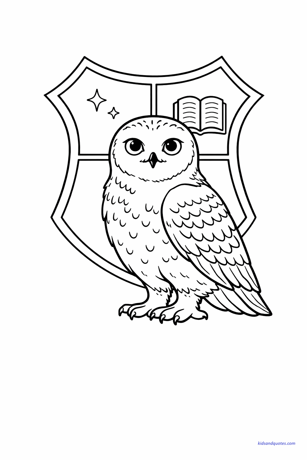 18 Harry Potter Coloring Pages Featuring Hedwig That Somehow Hold Kids ...
