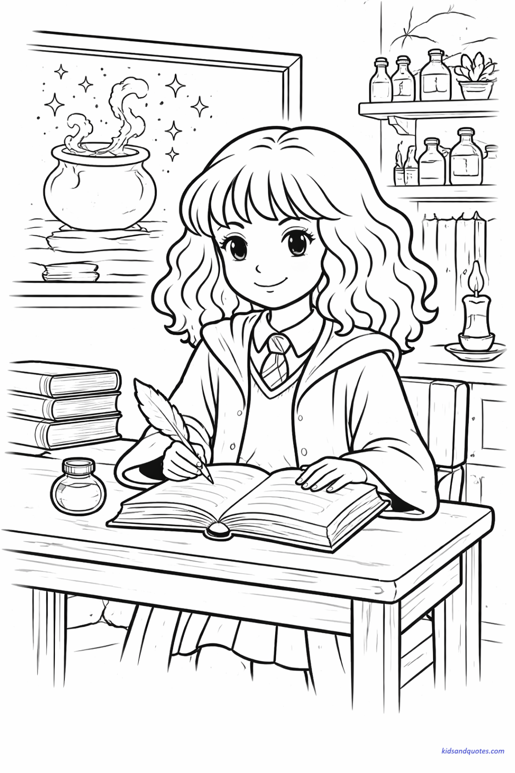 Harry Potter Coloring Pages: 18 Hermione Sheets Kids Don’t Quite Walk ...