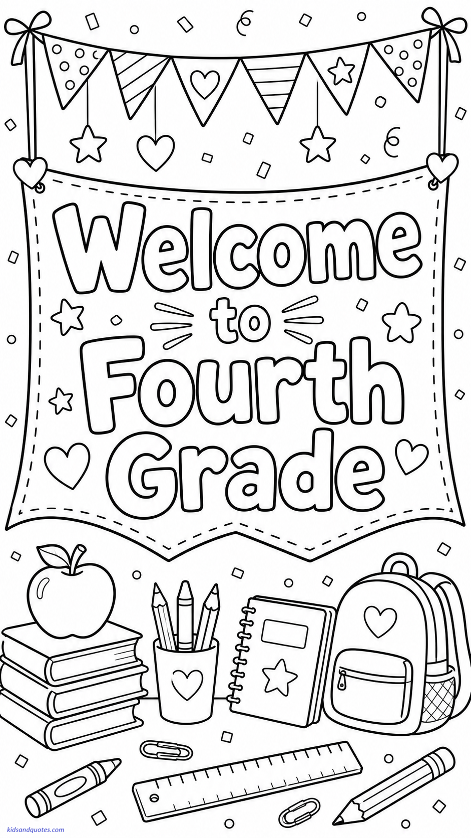 25+ Welcome to Grade Coloring Pages for Kids (Kindergarten through ...