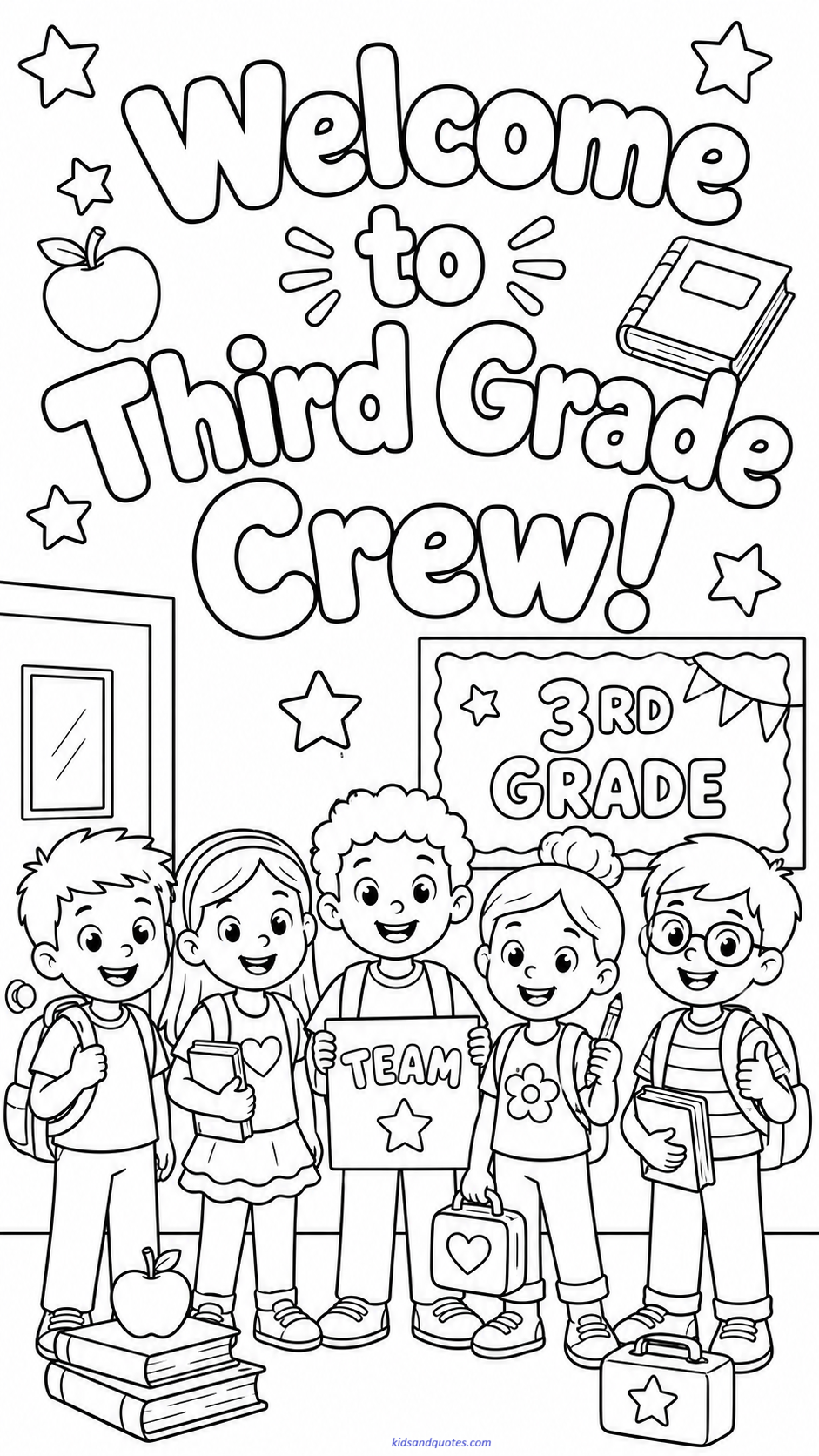 25+ Welcome to Grade Coloring Pages for Kids (Kindergarten through ...